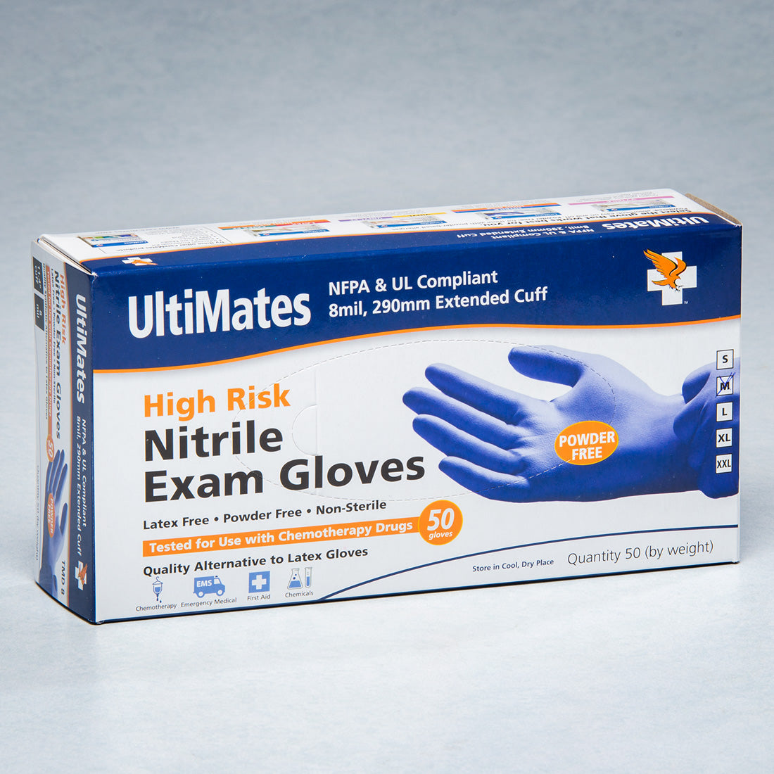 High Risk Nitrile Gloves PF | High Risk Nitrile: Medium | Kelco Supply ...